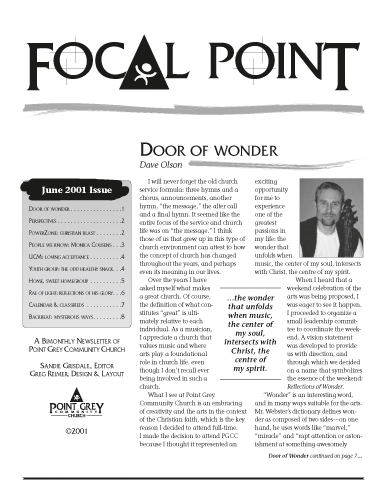 g&L Page Design | Print Design, Web Design, Production Art | Document